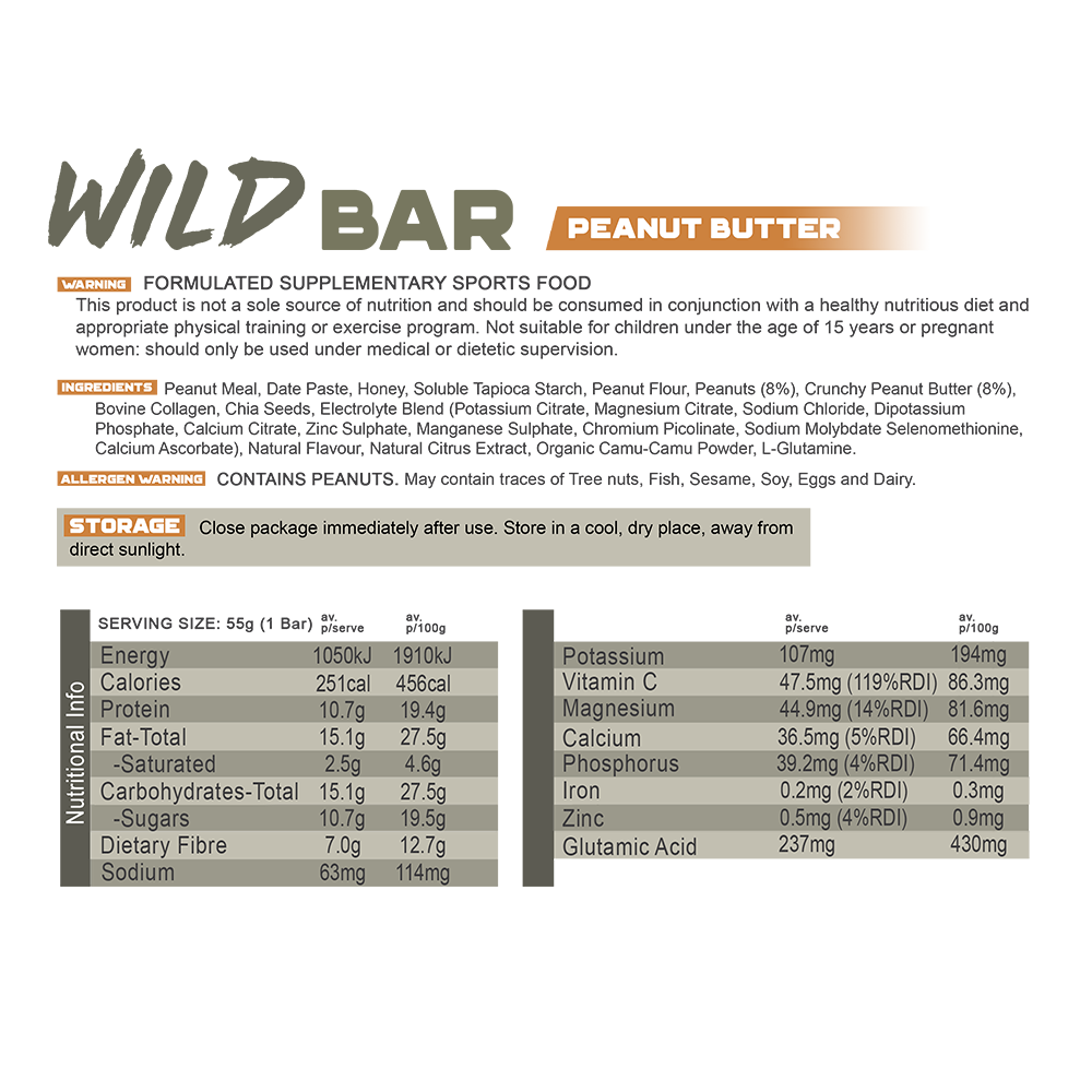 Wild Protein Bar - Peanut Butter – Atlas Wild